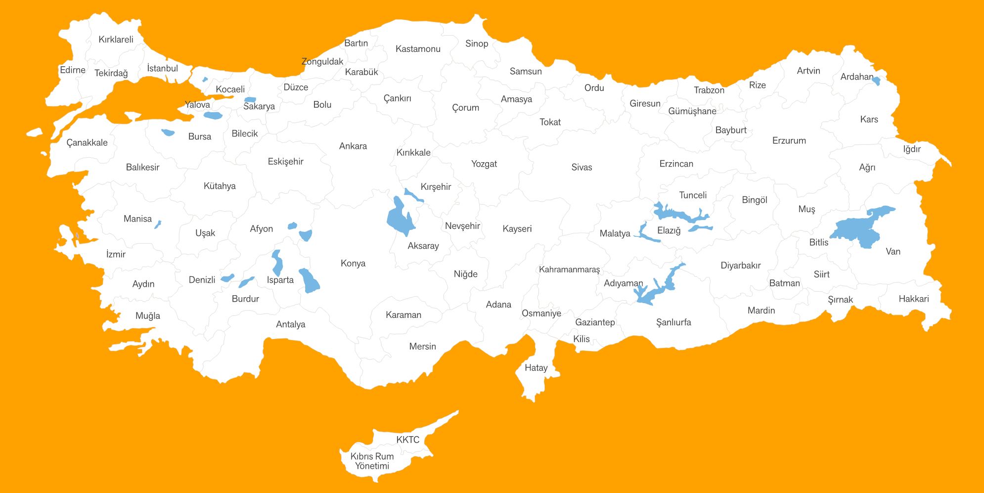 SVG Türkiye Haritası | SVG Turkey Map